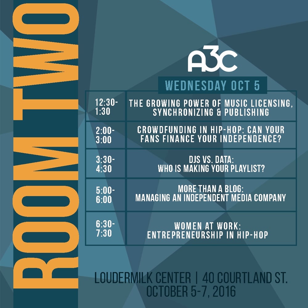 A3C Conference: Daily Schedule (Wed, Oct 5th)